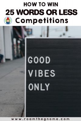 HOW TO WIN 25 WORDS OR LESS COMPETITIONS GUIDE