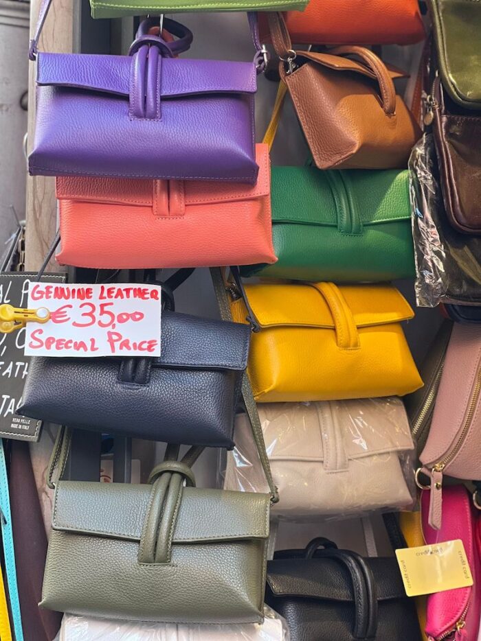 FIND THE BEST LEATHER SHOPS IN ROME ON THIS STREET!